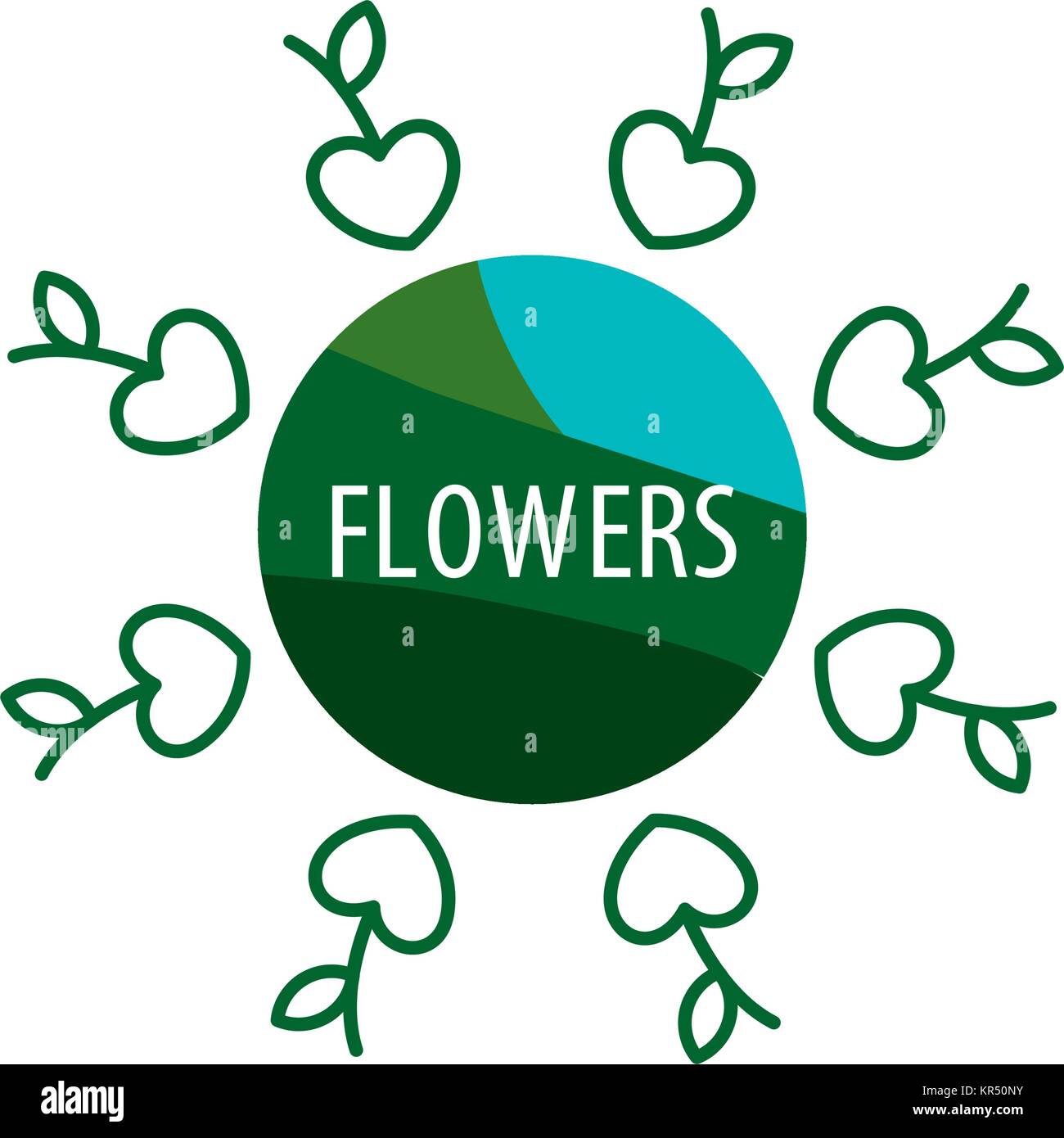 flower vector logo Stock Vector Image & Art - Alamy
