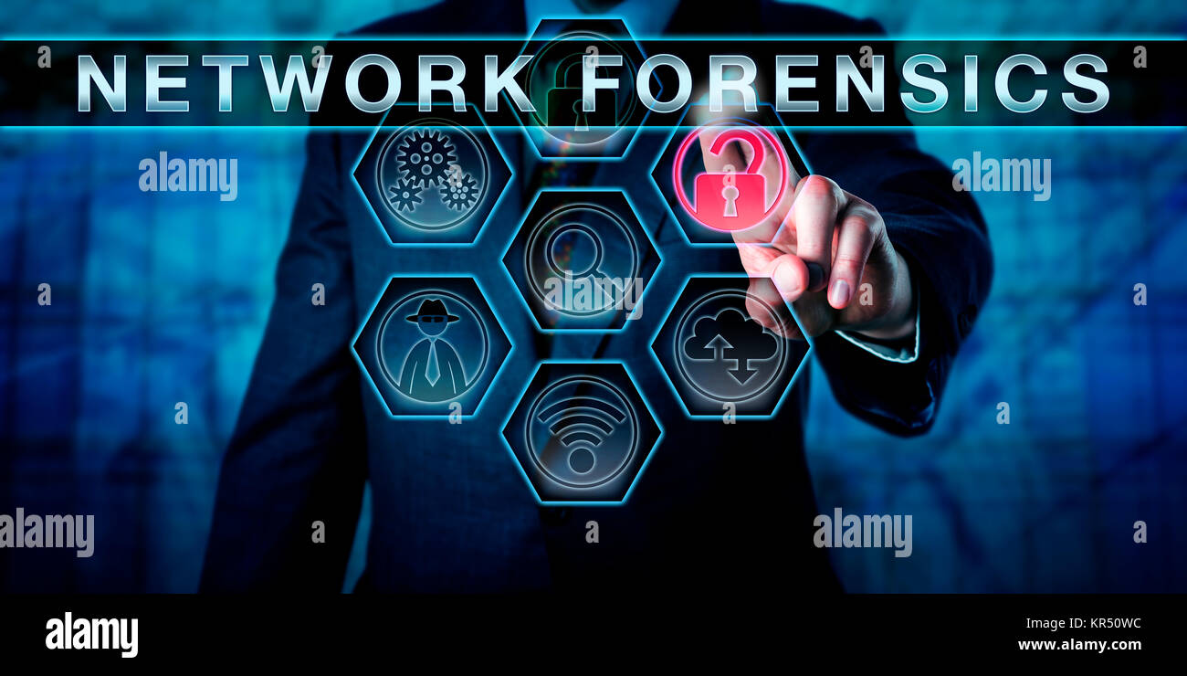 Attorney Pushing NETWORK FORENSICS Stock Photo - Alamy