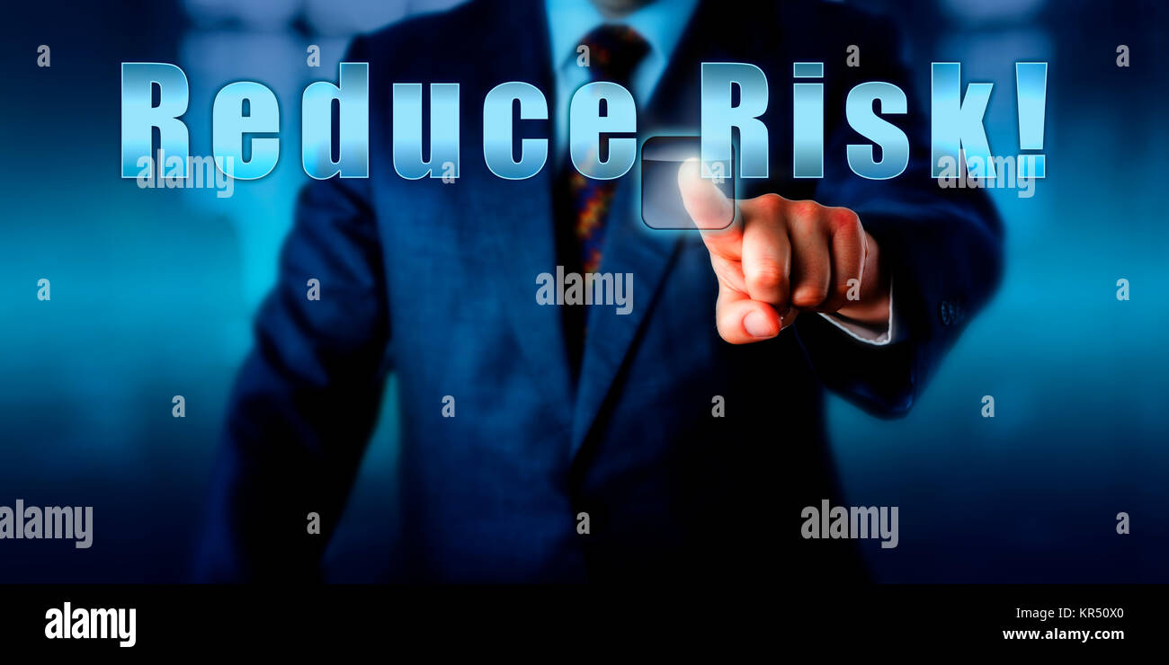 Corporate Manager Pressing Reduce Risk! Stock Photo - Alamy Corporate Manager Pressing Reduce Risk! Stock Photo - Alamy