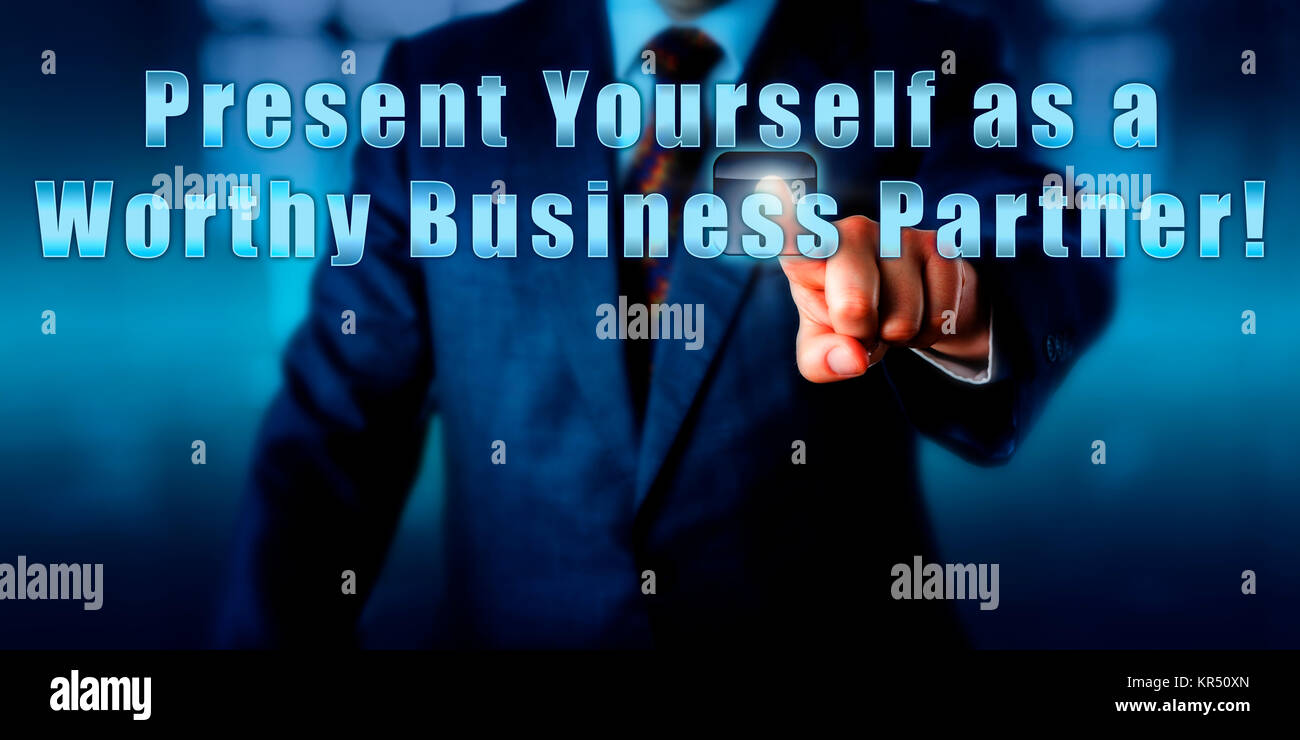 Present Yourself as a Worthy Business Partner! Stock Photo - Alamy