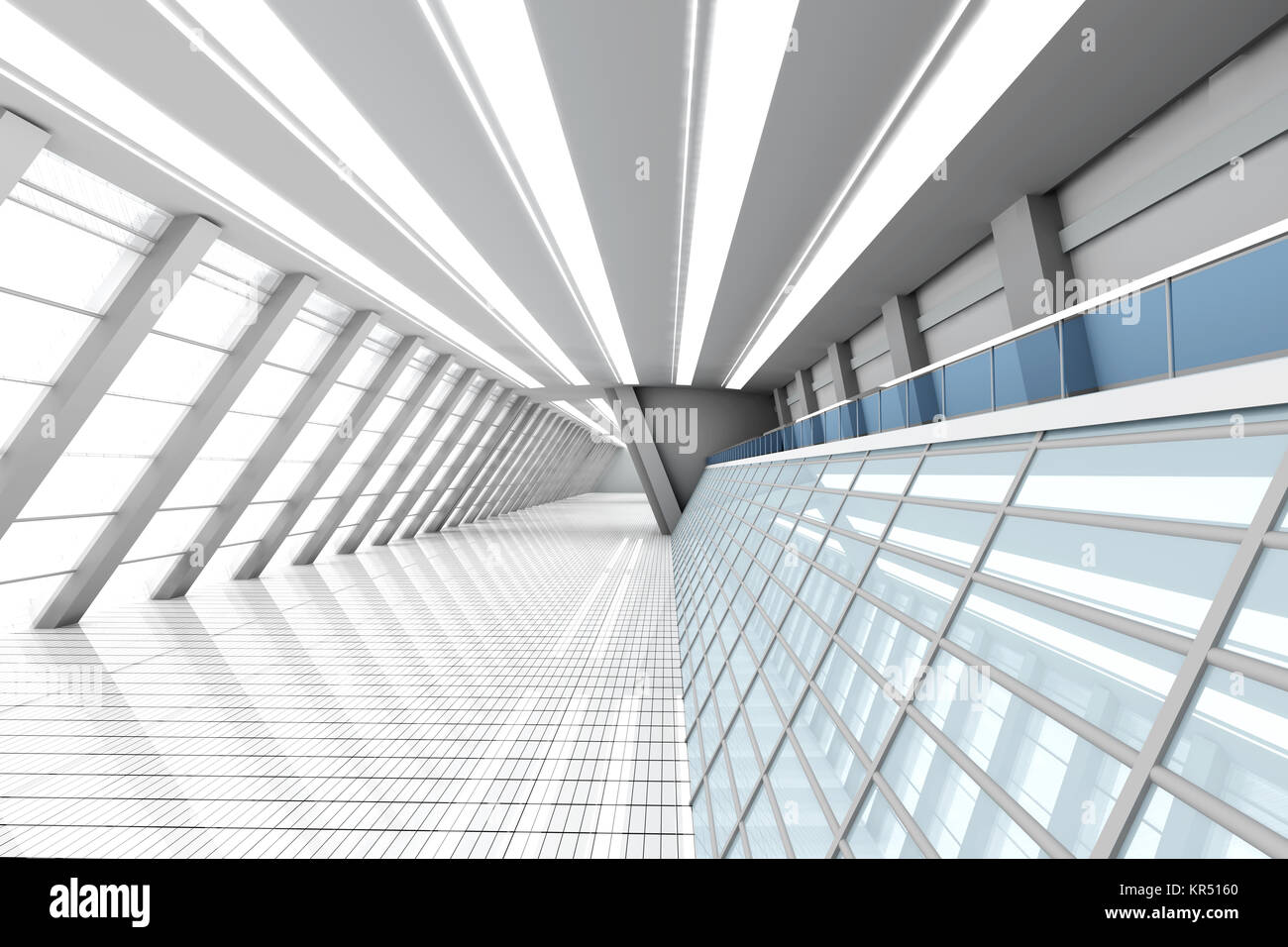 3D rendered Illustration. Airport architecture visualization Stock ...