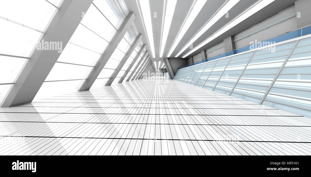 3D rendered Illustration. Airport architecture visualization Stock ...