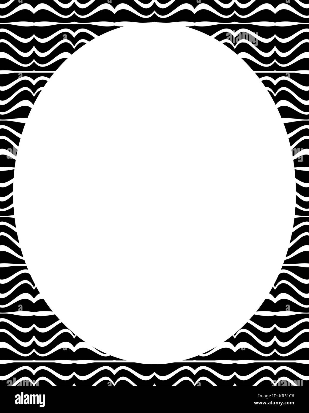 Circle White Frame Background with Decorated Borders Stock Photo - Alamy