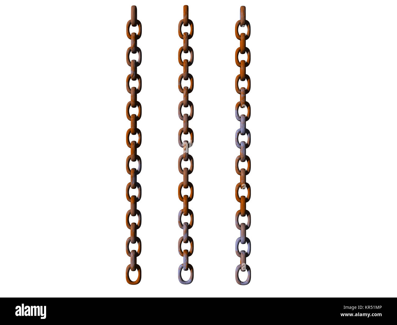 Rusty chains exposed Stock Photo - Alamy