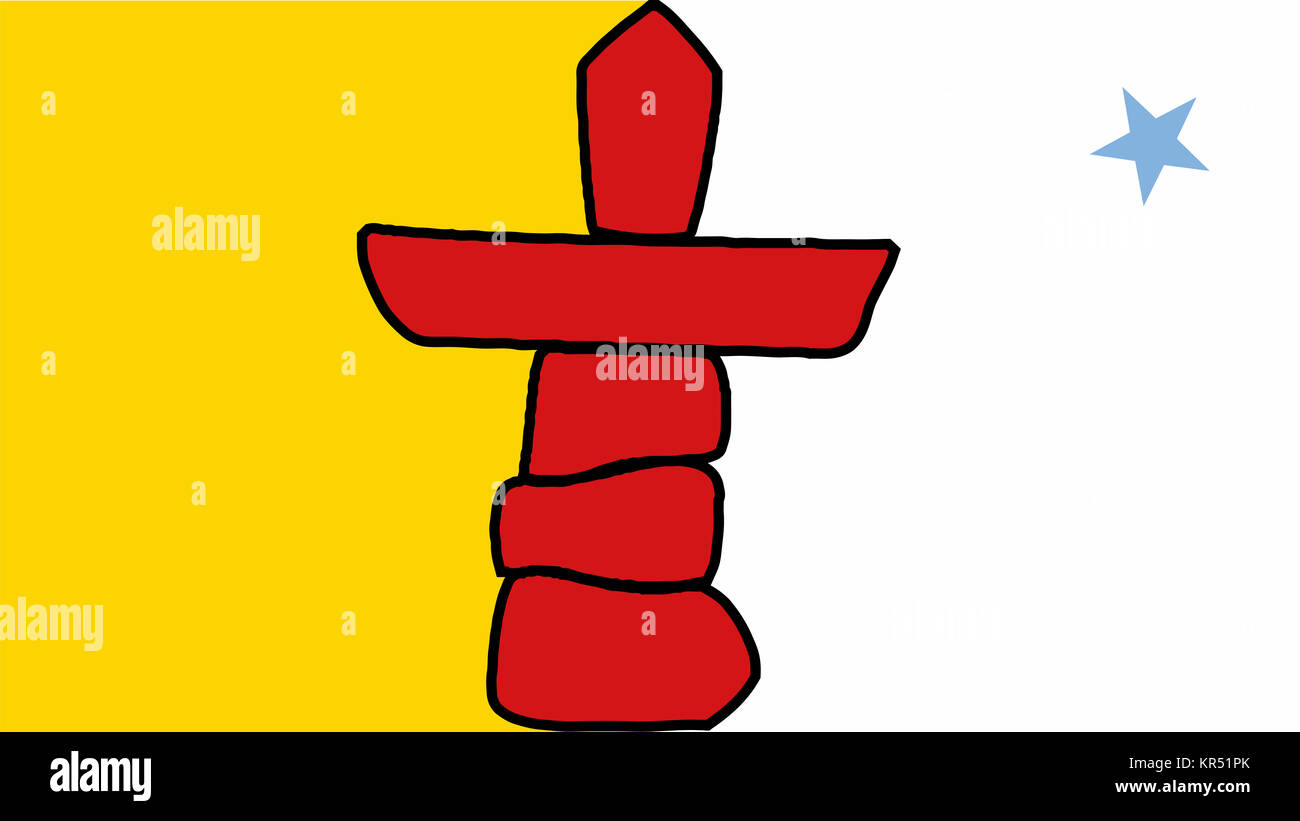 Canadian Inuit Flag Stock Photo - Alamy