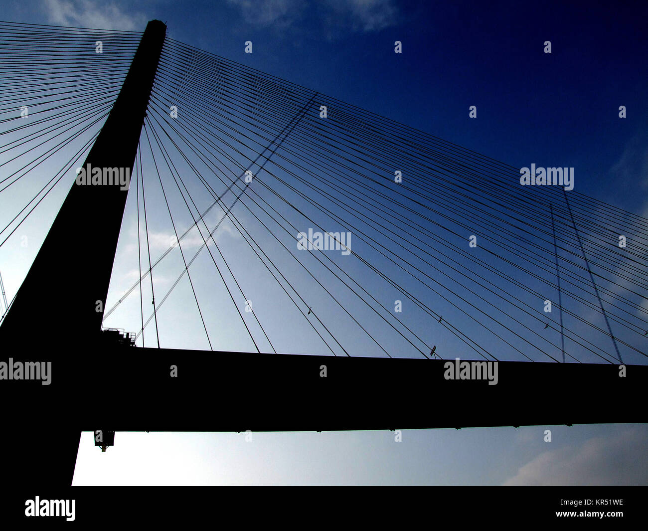 Sloping rope bridge hi-res stock photography and images - Alamy
