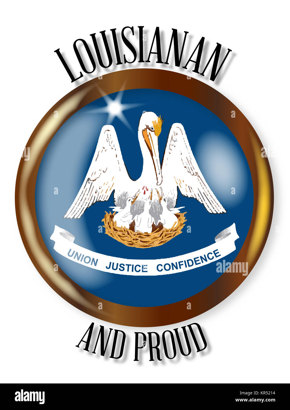 Louisiana emblem vector Cut Out Stock Images & Pictures - Alamy