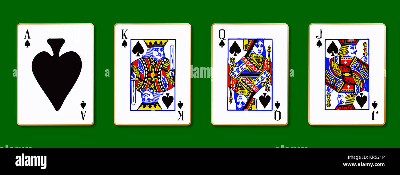 The Royal Spades Cards Stock Photo - Alamy