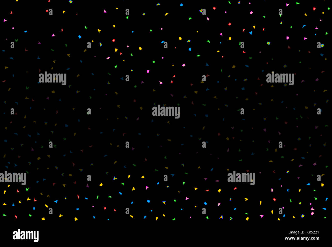 Black And Confetti Party Background Stock Photo - Alamy