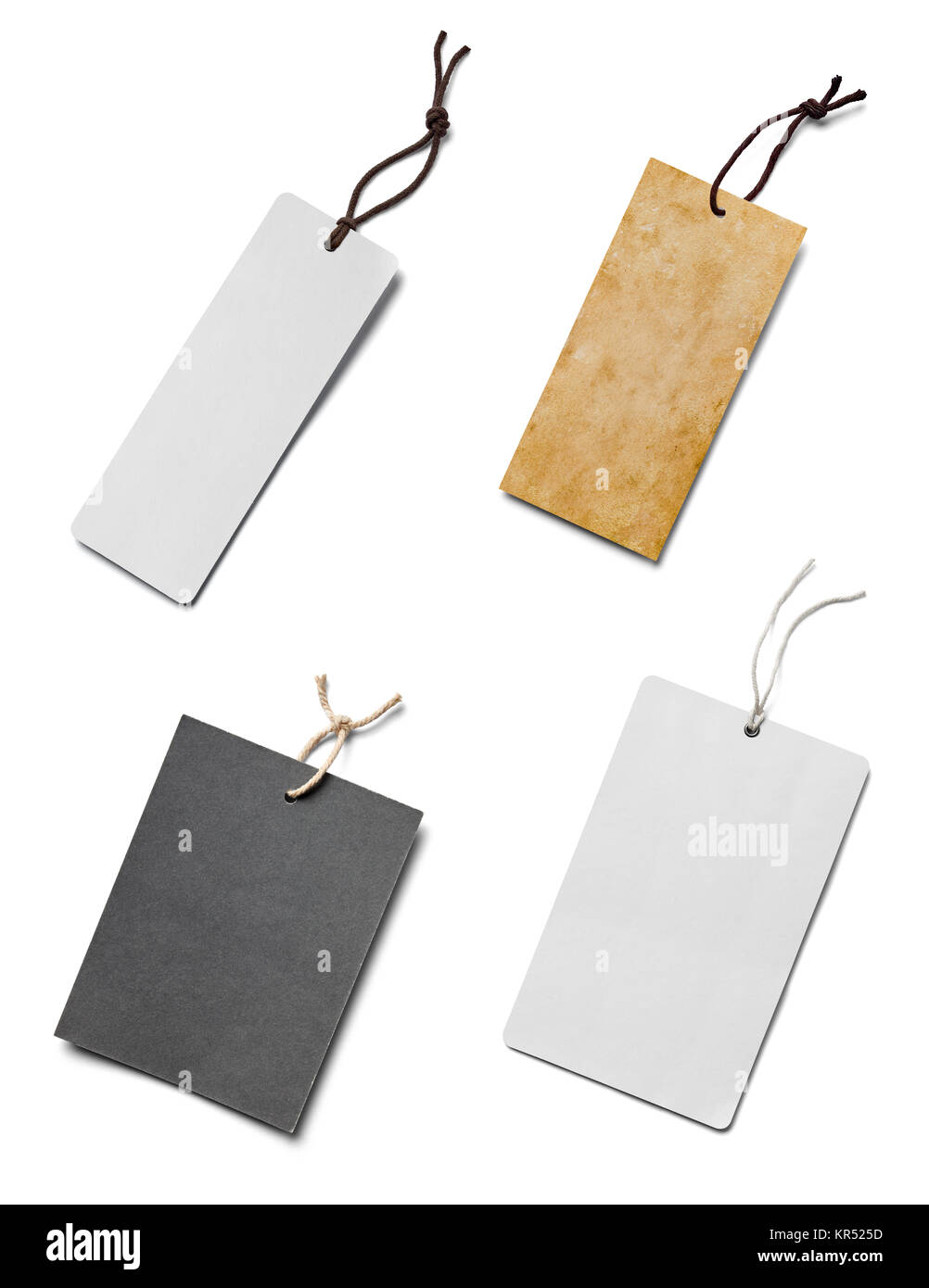 collection of various price label notes on white background. each one ...