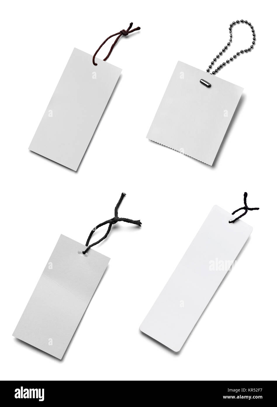 collection of various price label notes on white background. each one ...