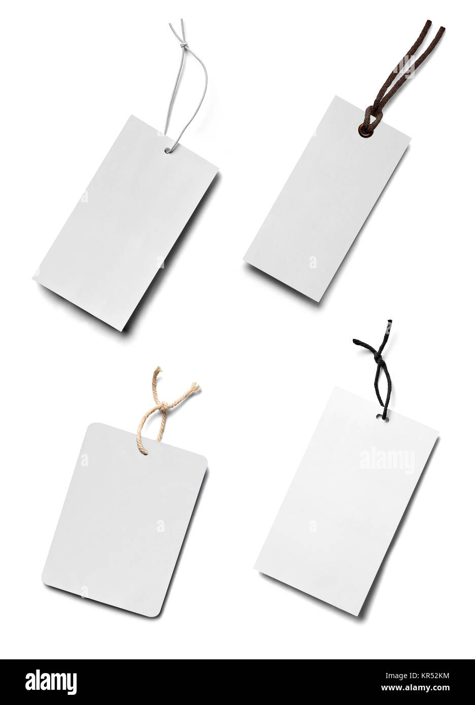 collection of various price label notes on white background. each one ...