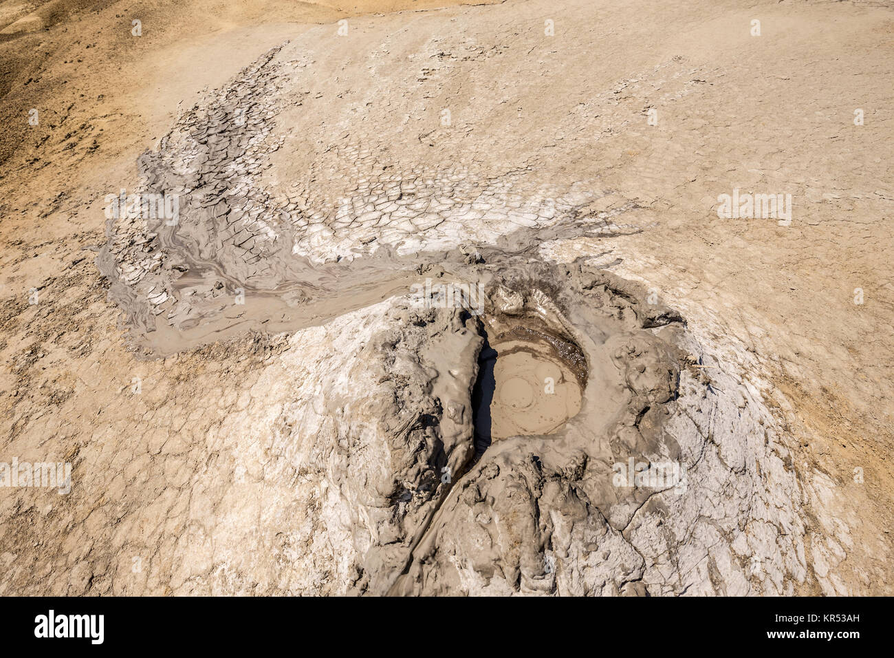 Active mud volcano Stock Photo - Alamy