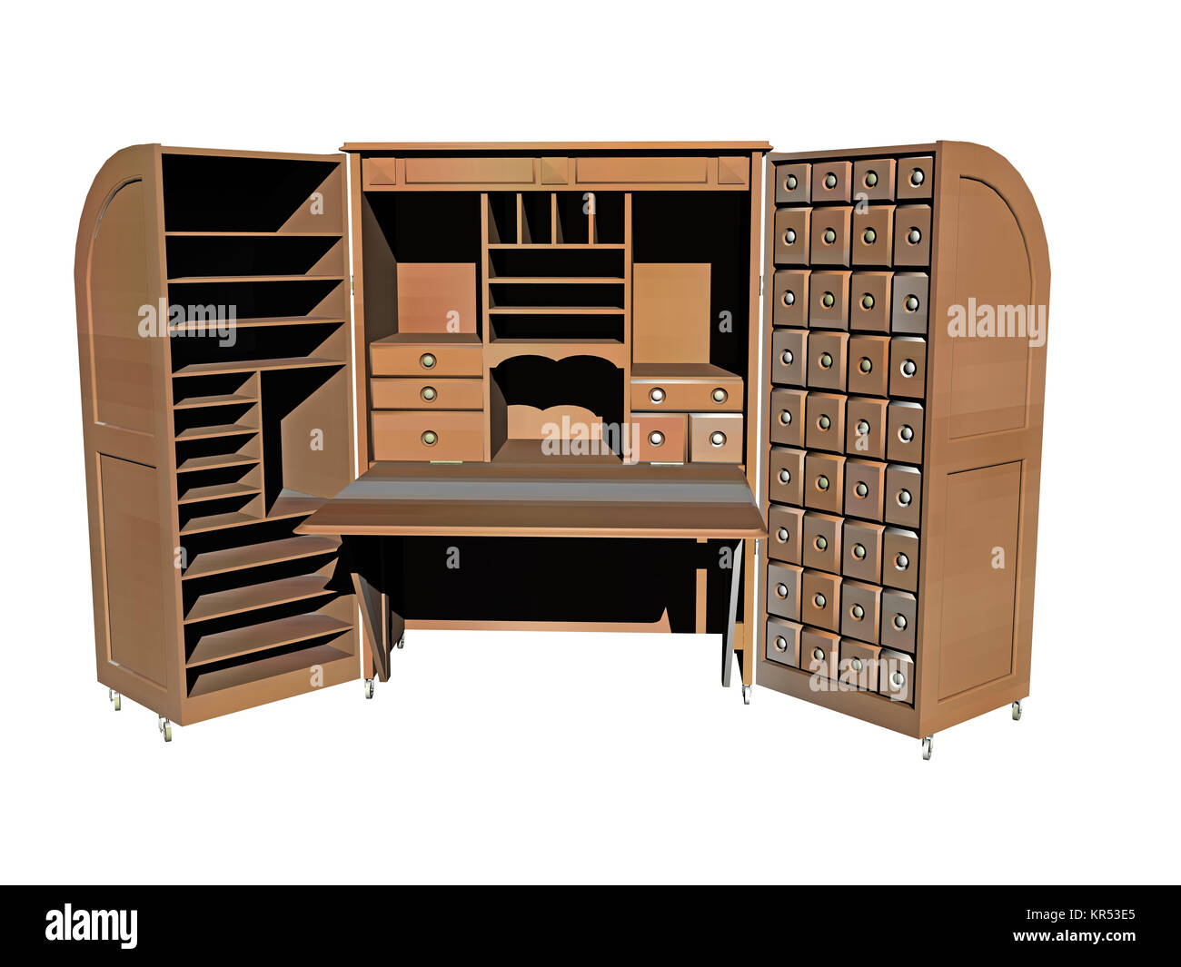 mobile office exempted as a trunk Stock Photo - Alamy