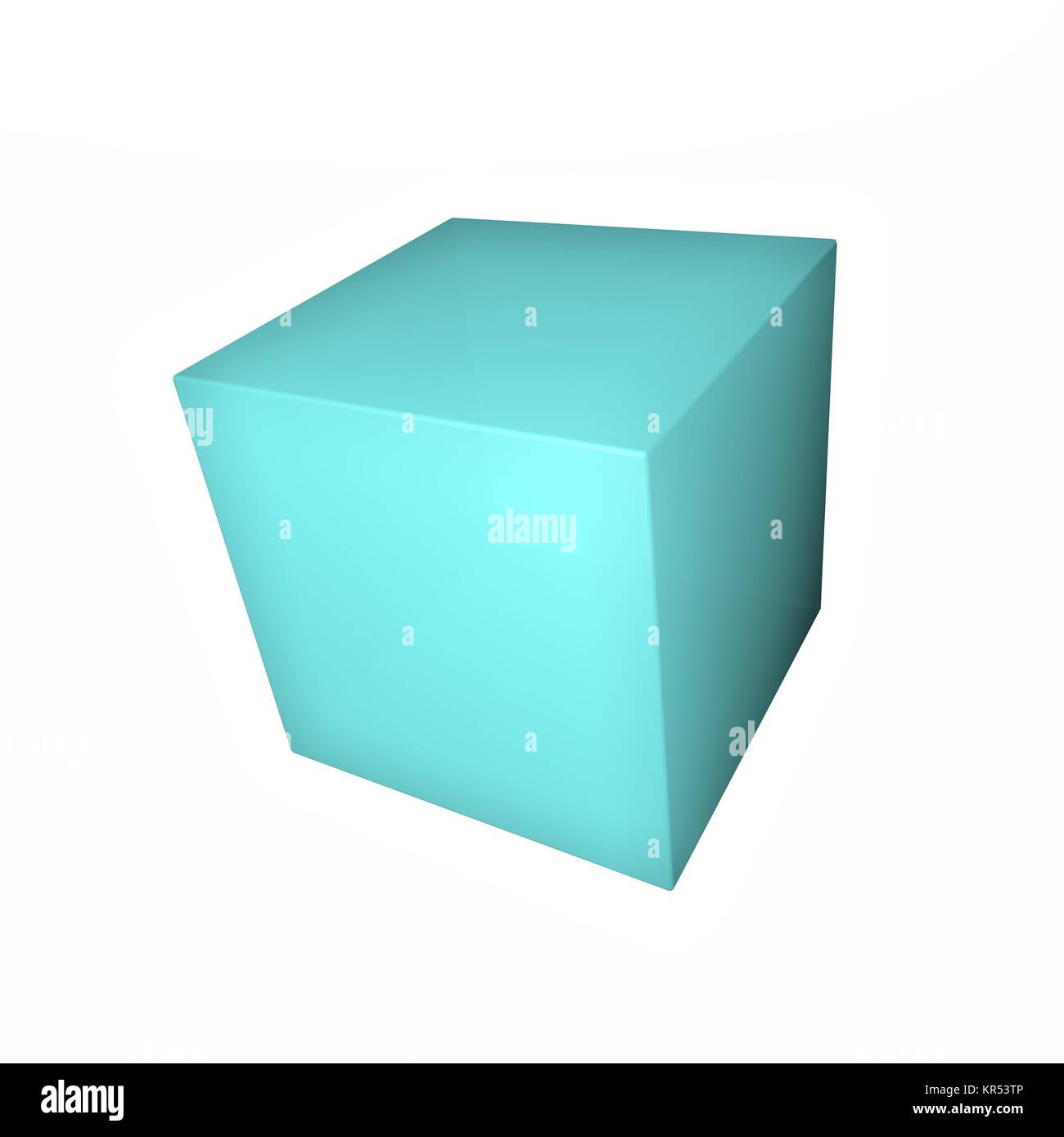 3d abstract blue glass cube hi-res stock photography and images - Alamy