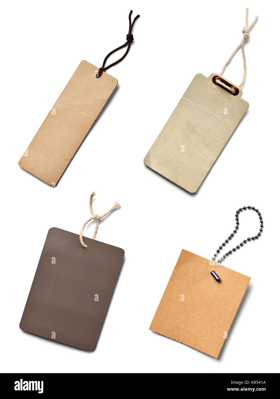 collection of various price label notes on white background. each one ...