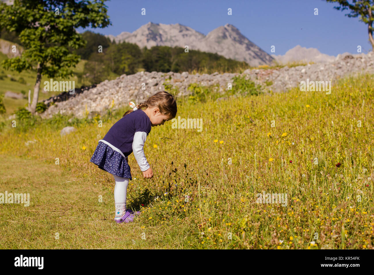 Childhood in the Nature Stock Photo - Alamy