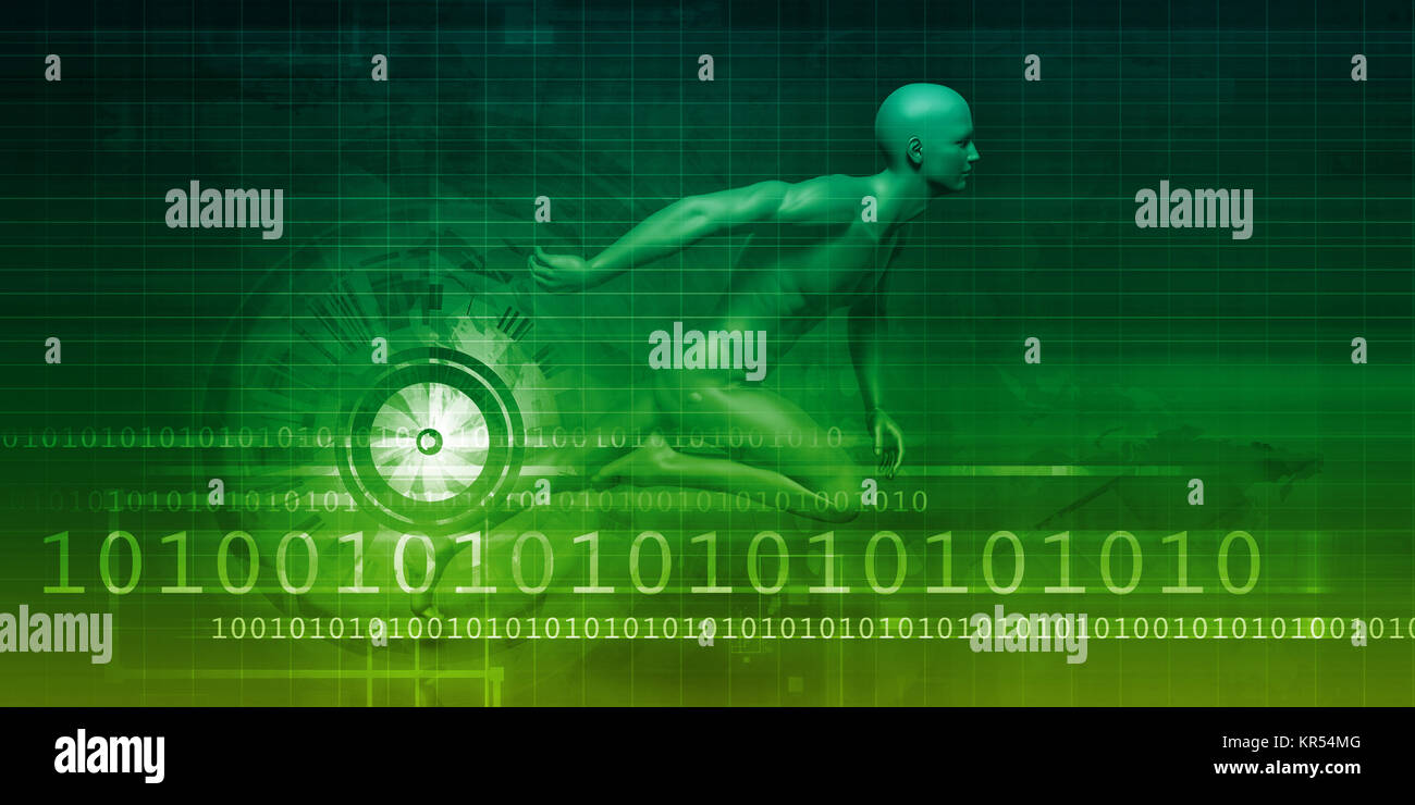 Man Machine Equilibrium Stock Photo - Alamy