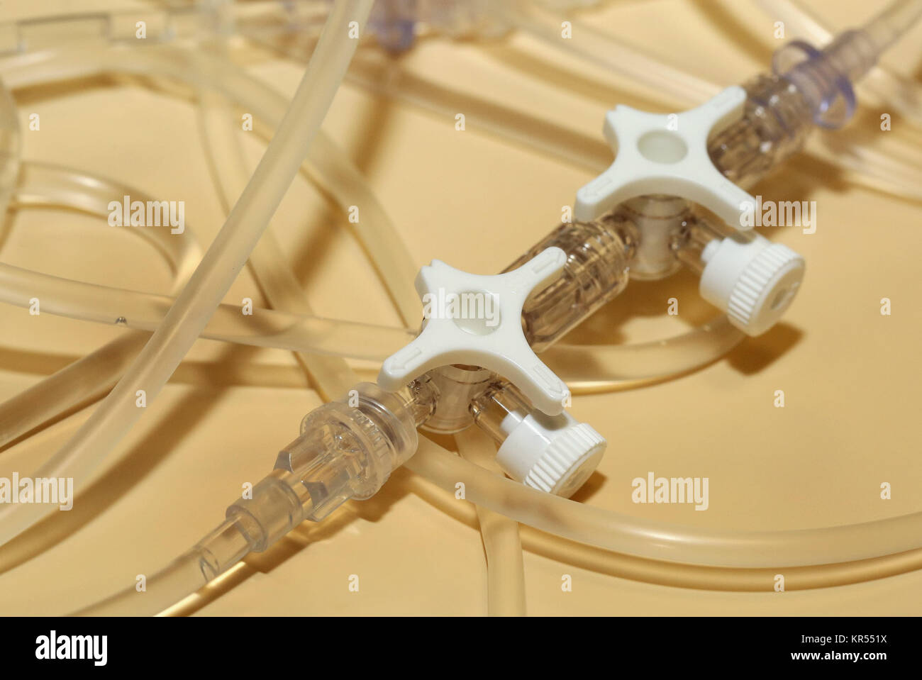 3 way stopcock and medical hose Stock Photo - Alamy