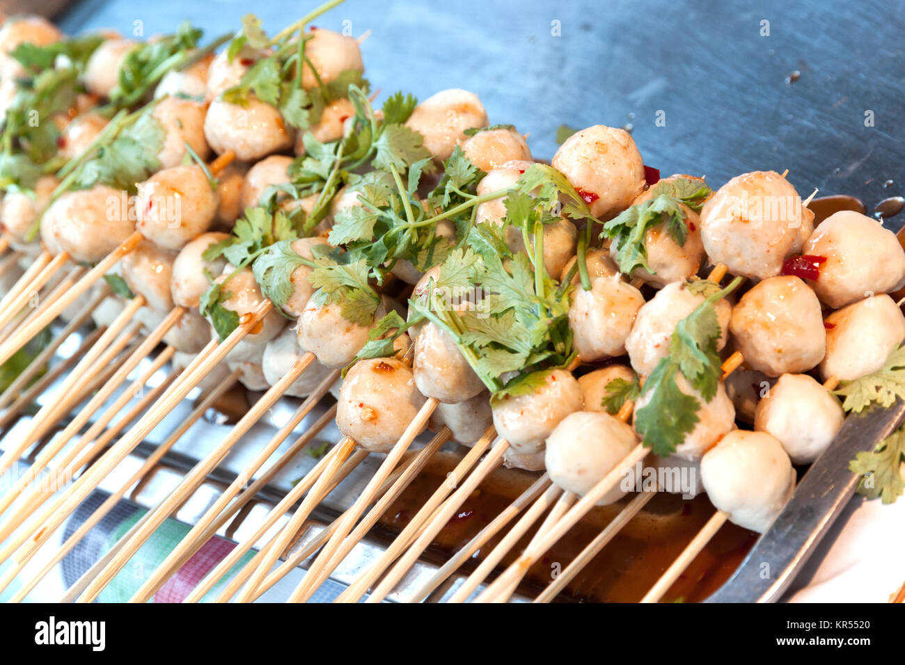pork meat ball grill Stock Photo - Alamy
