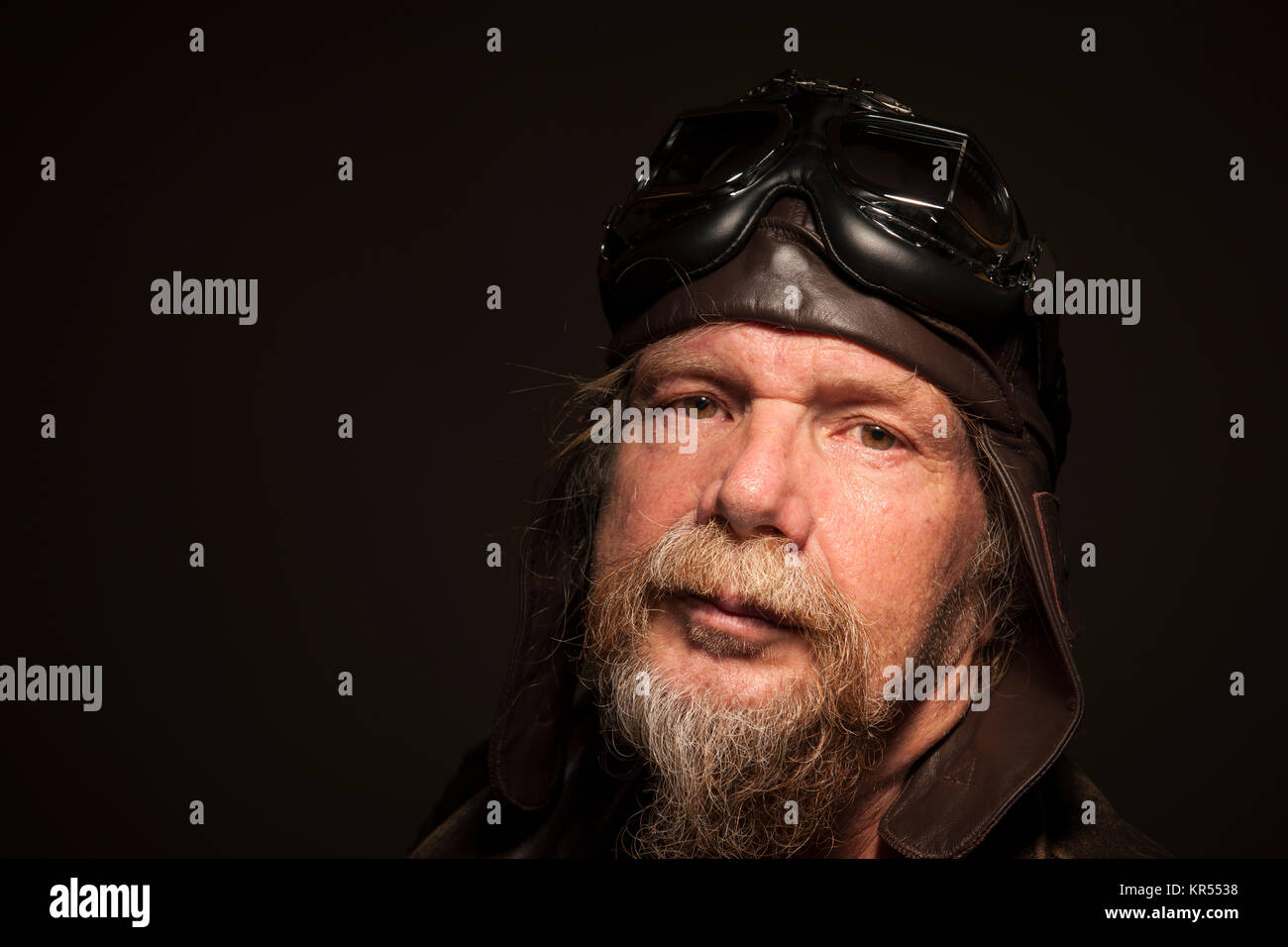 head portrait of older bikers Stock Photo - Alamy