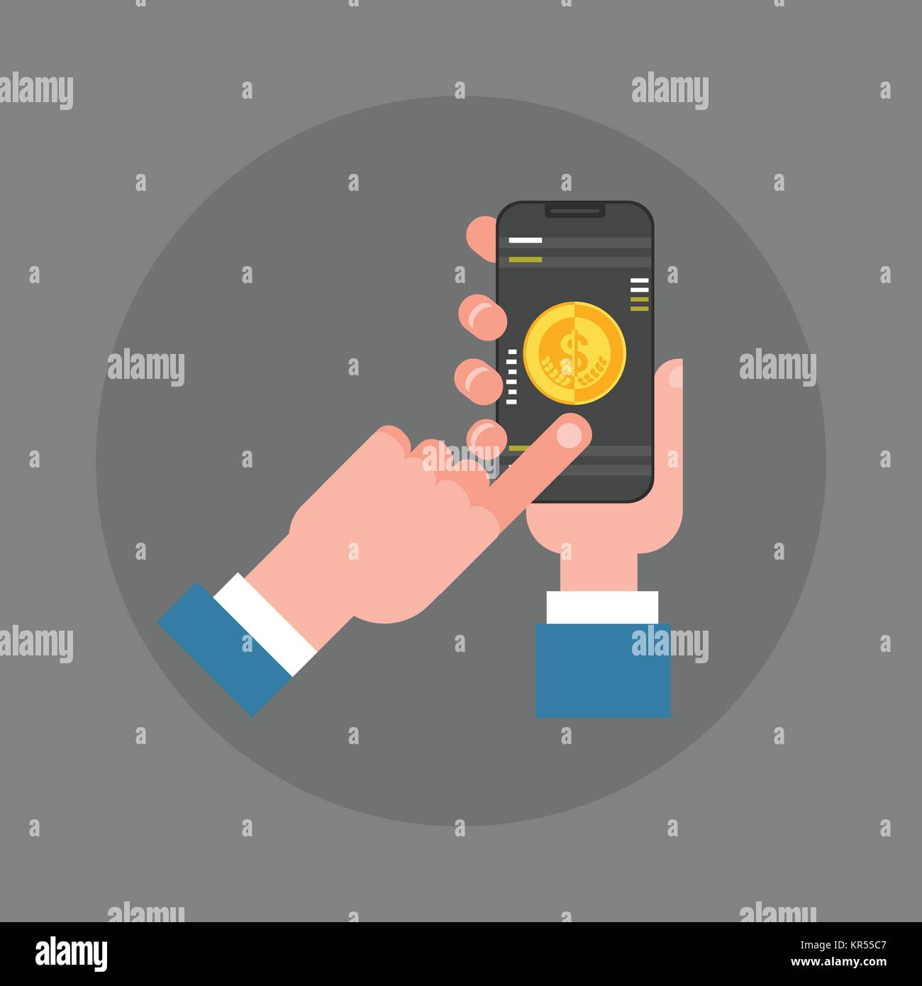 Credit card making payment Stock Vector Images - Alamy