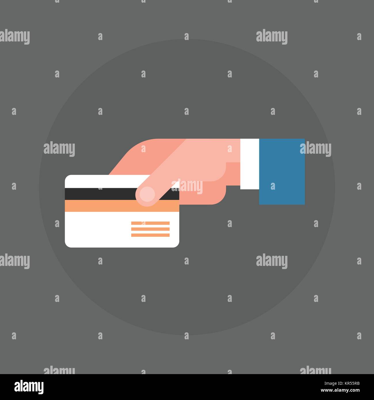 Holding credit card man Stock Vector Images - Alamy