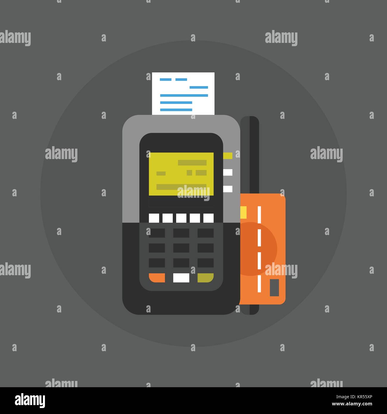 Debit credit card reader Stock Vector Images - Alamy