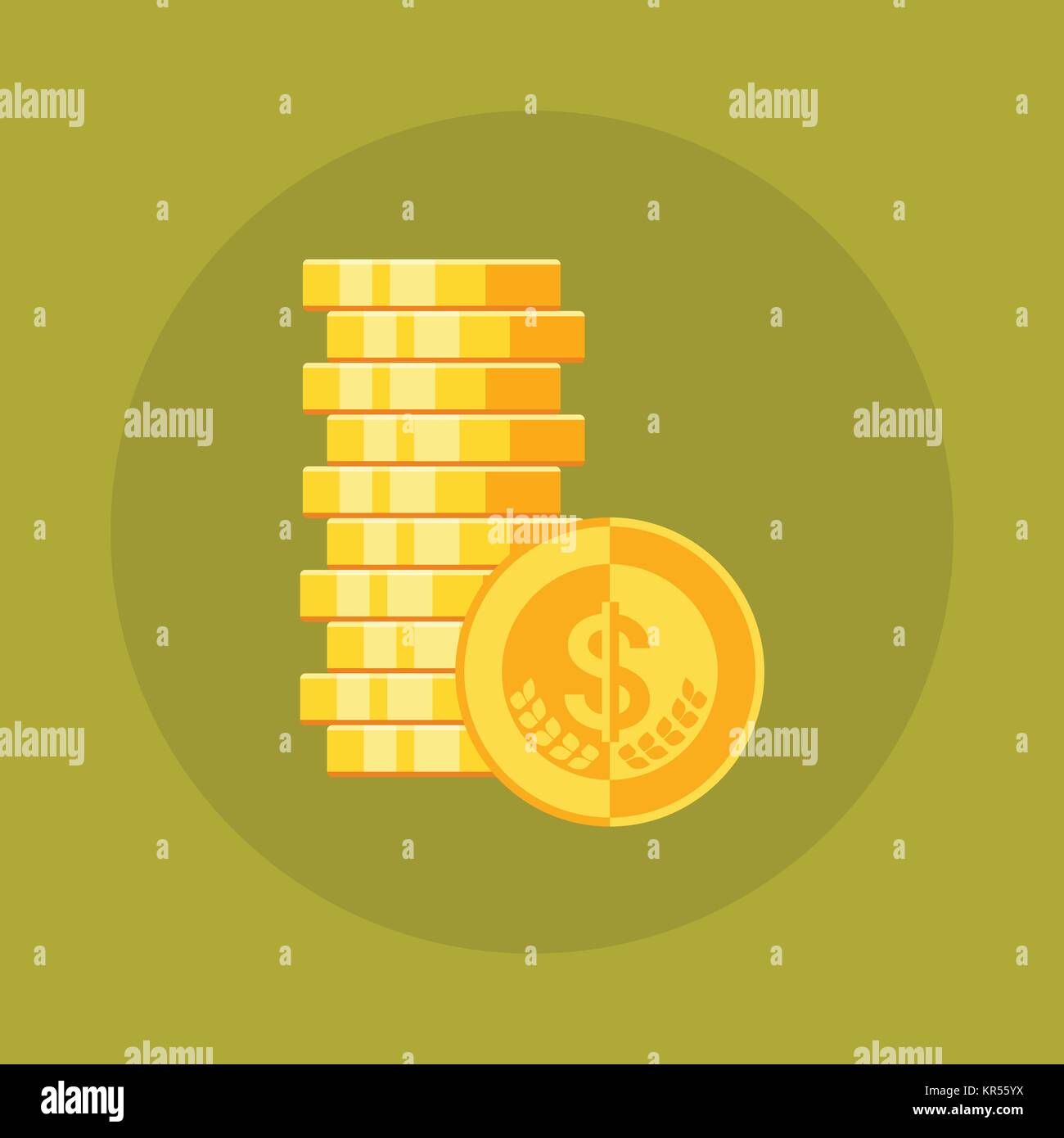 Money stacked Stock Vector Images - Alamy