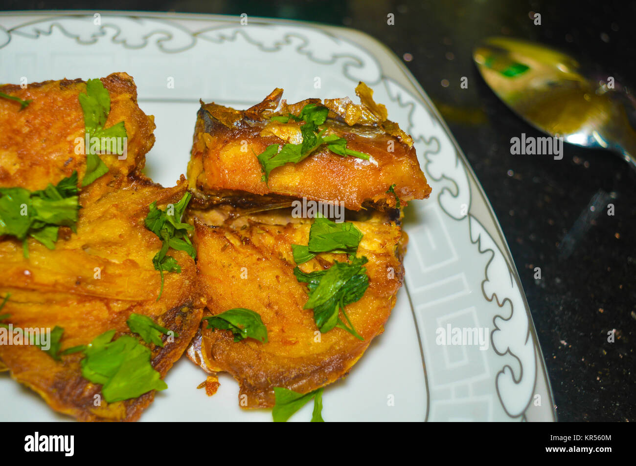 Fried Mackerel Fish Stock Photo - Alamy