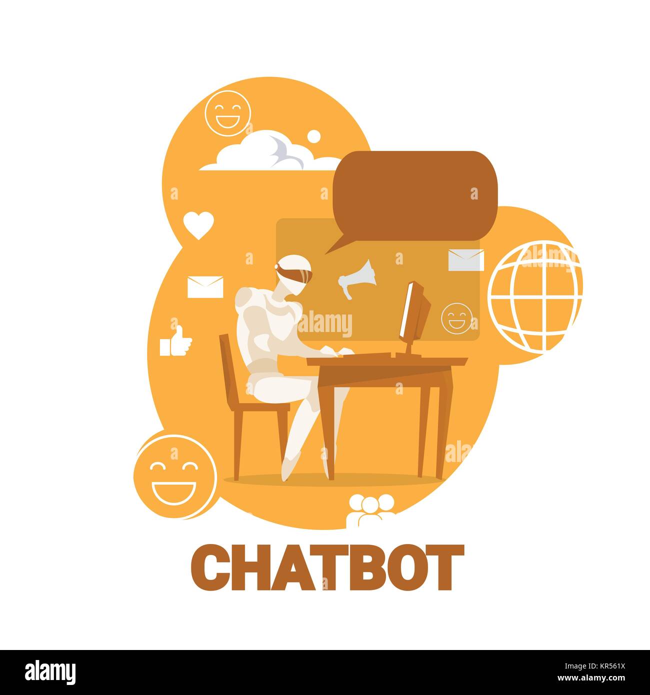Chatbot ai technology communication Cut Out Stock Images & Pictures - Alamy