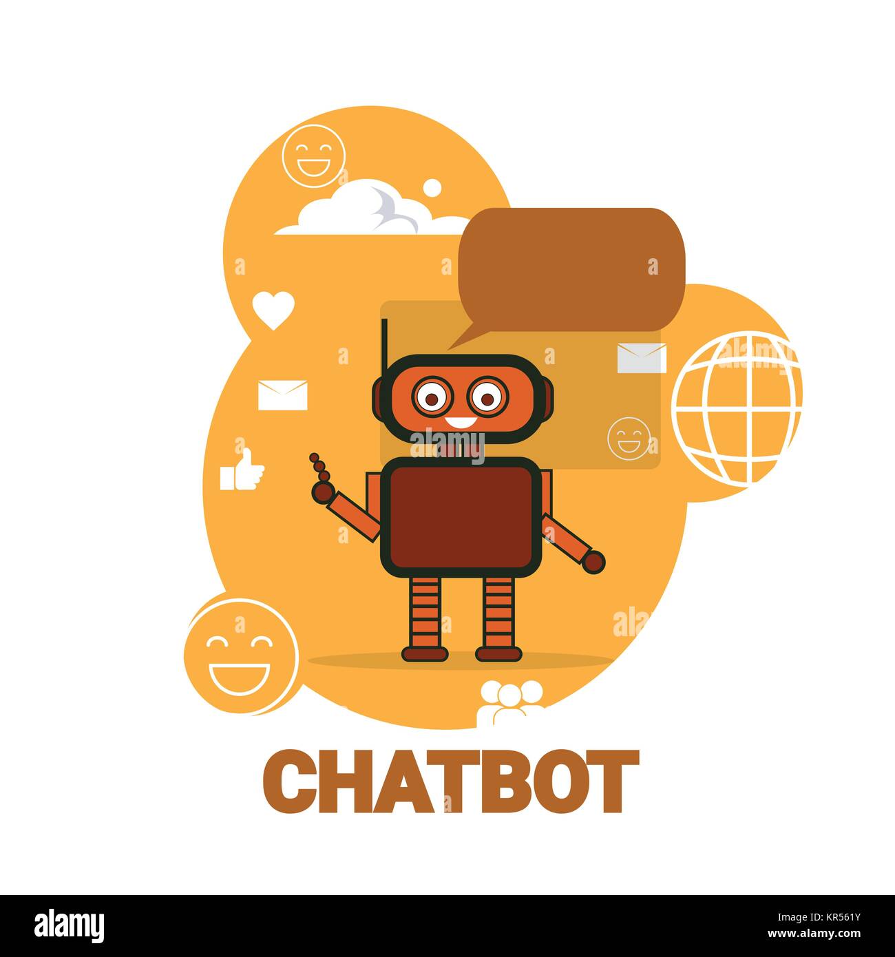 Chatbot symbol concept robot icon bot sign design Cut Out Stock Images ...