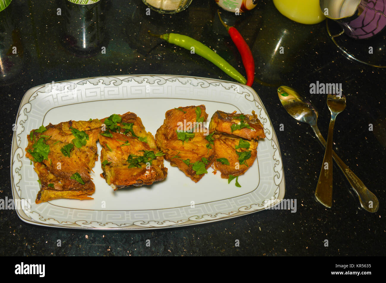 Fried Mackerel Fish Stock Photo - Alamy