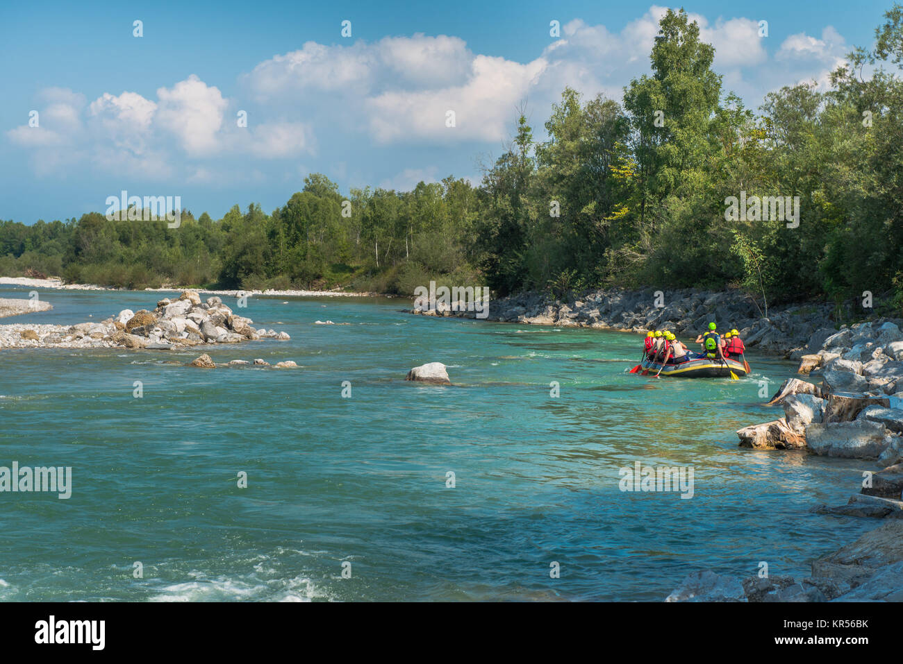 rafting on the isar Stock Photo - Alamy
