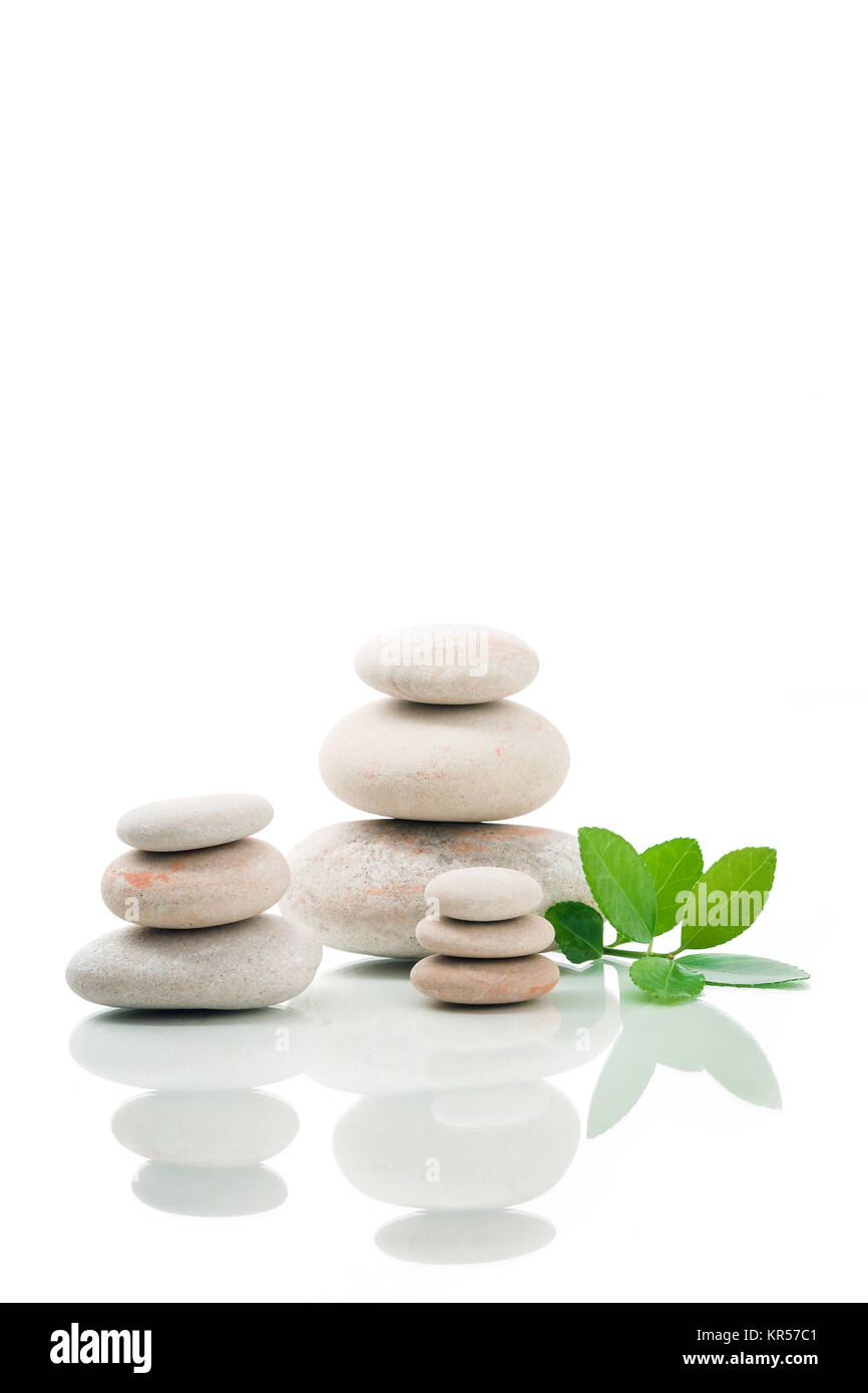 balancing zen stones isolated Stock Photo - Alamy