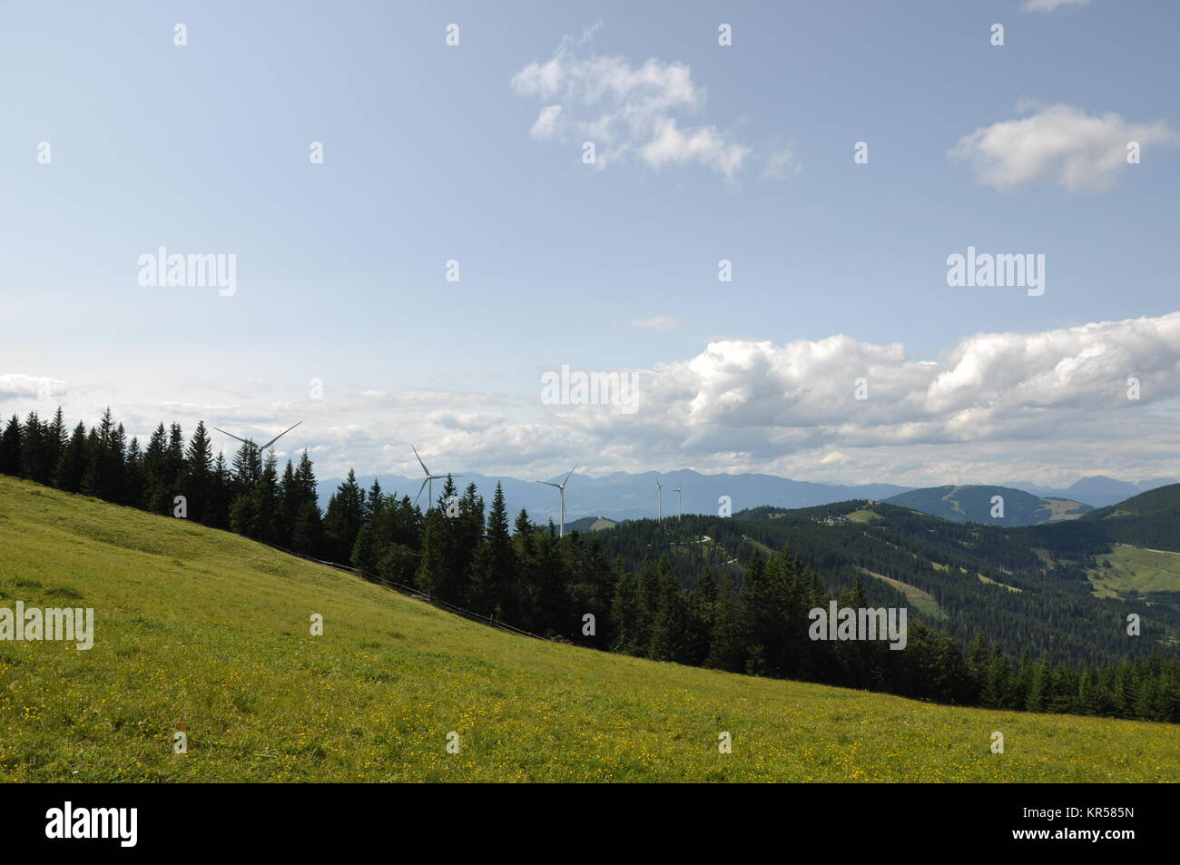 styria,stubalpe,alm,pferdeweide,windmobiles,lift route,pass,excursion ...