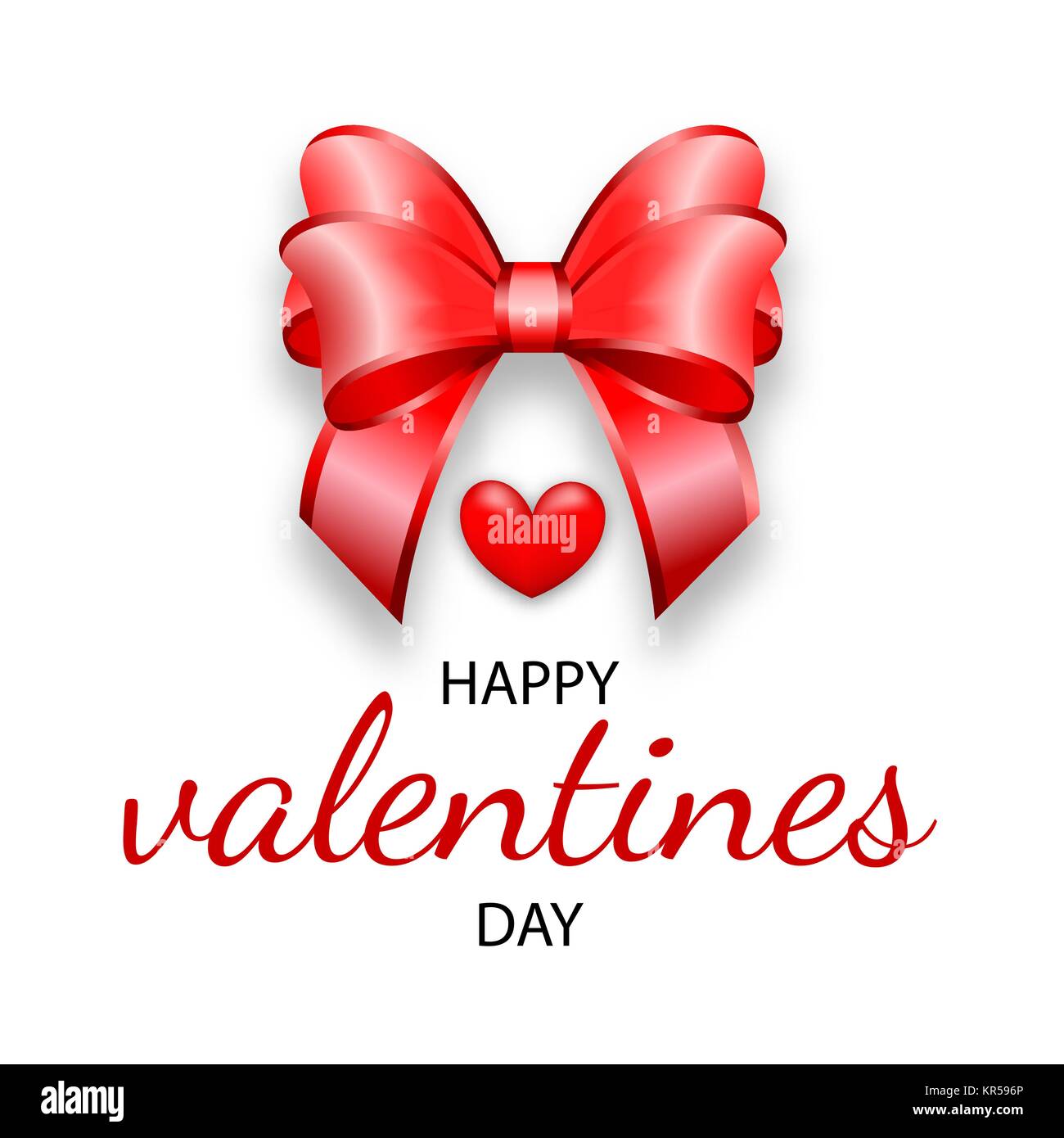Heart and bow Stock Vector Images - Alamy