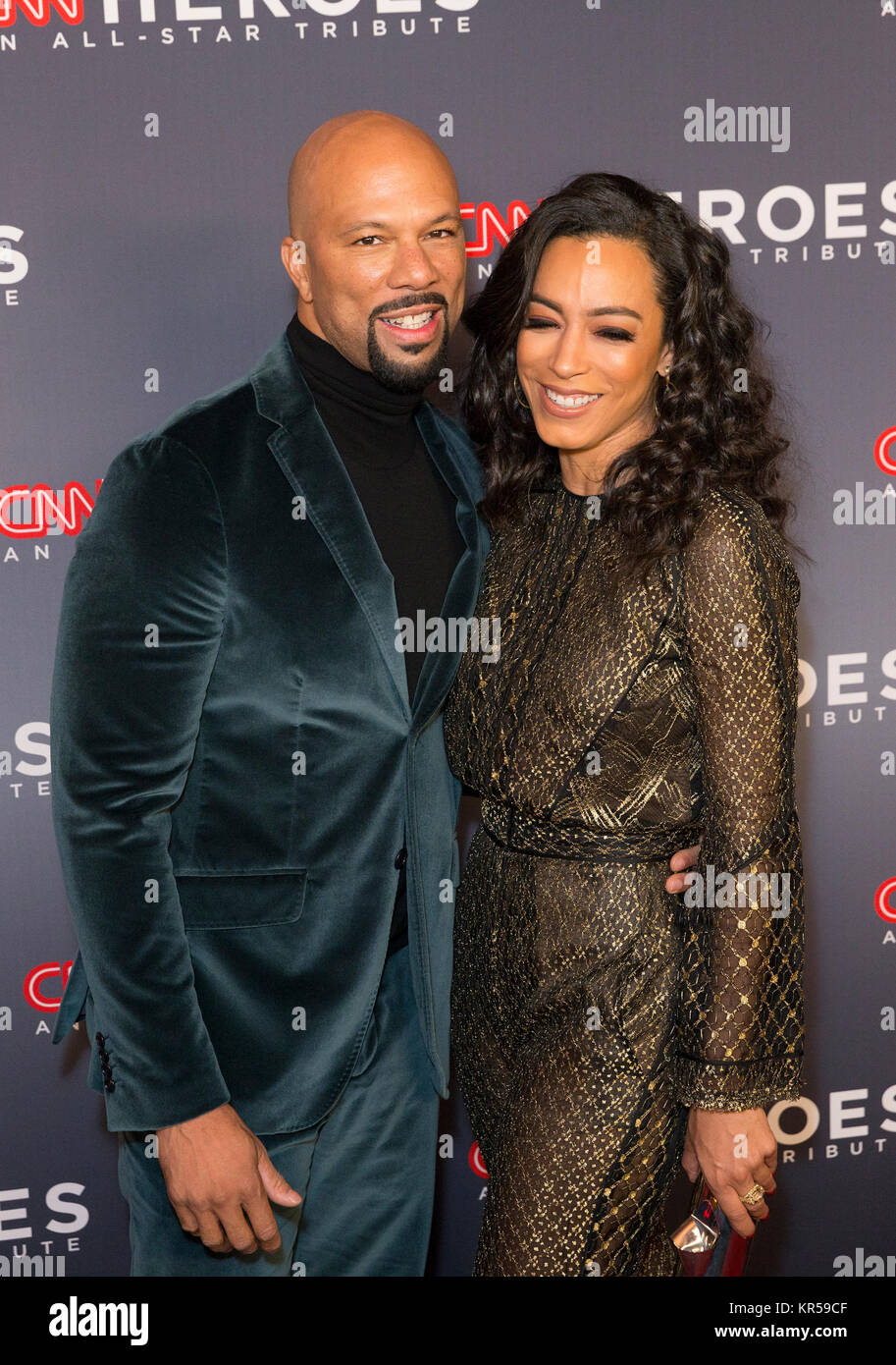 New York, United States. 17th Dec, 2017. Common and Angela Rye attend ...