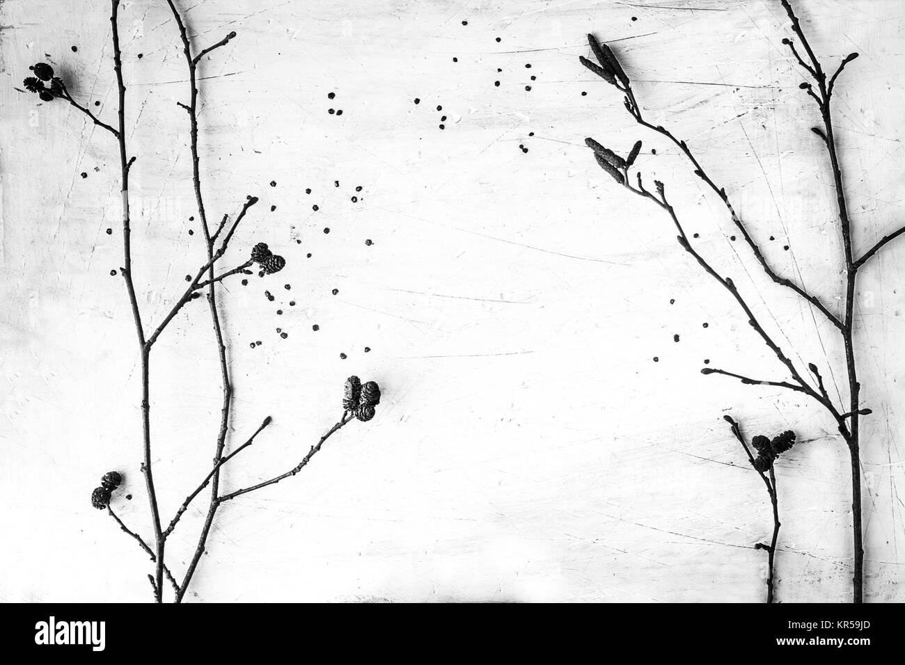 New year black table Black and White Stock Photos & Images - Alamy