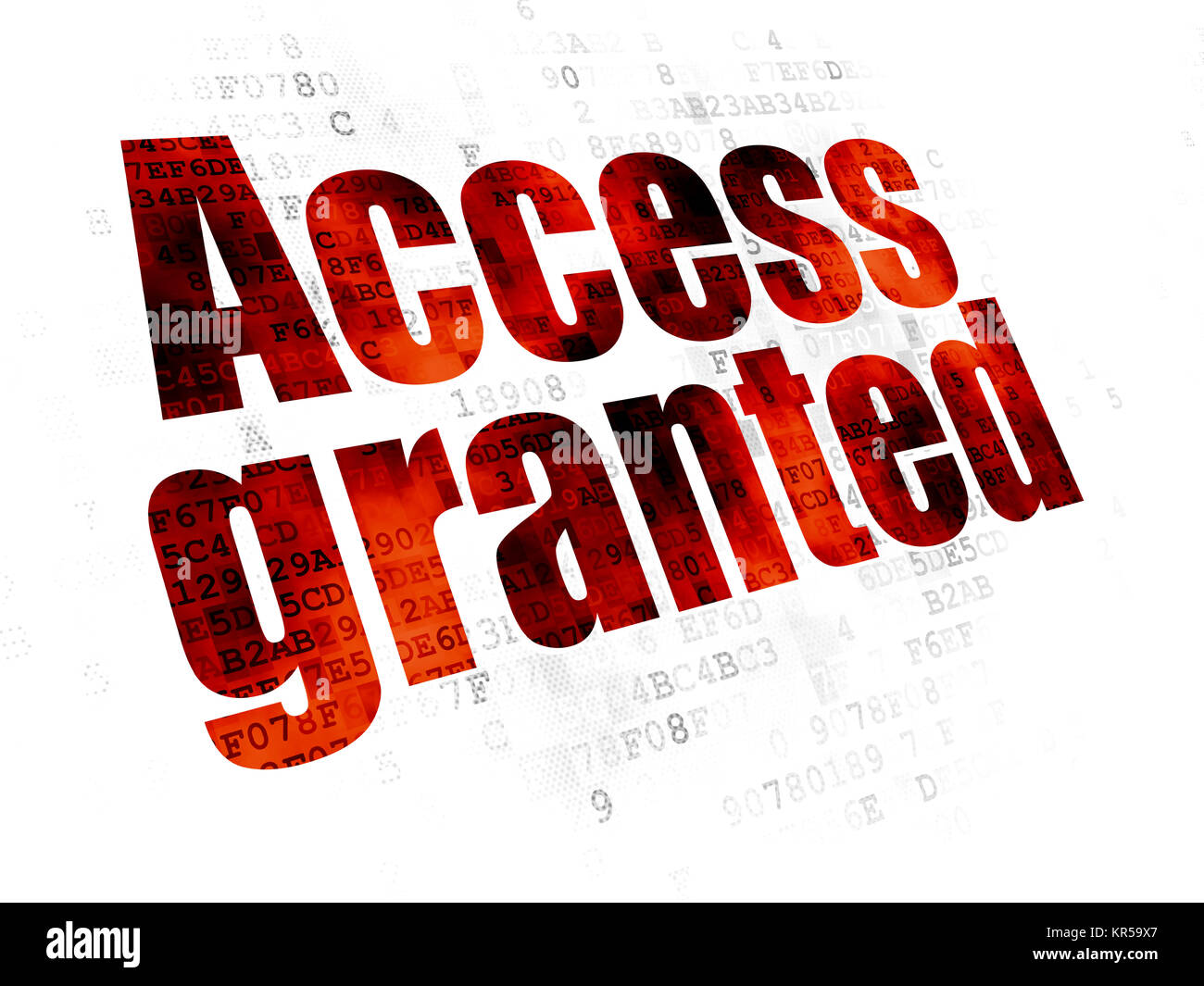 Safety concept: Access Granted on Digital background Stock Photo - Alamy