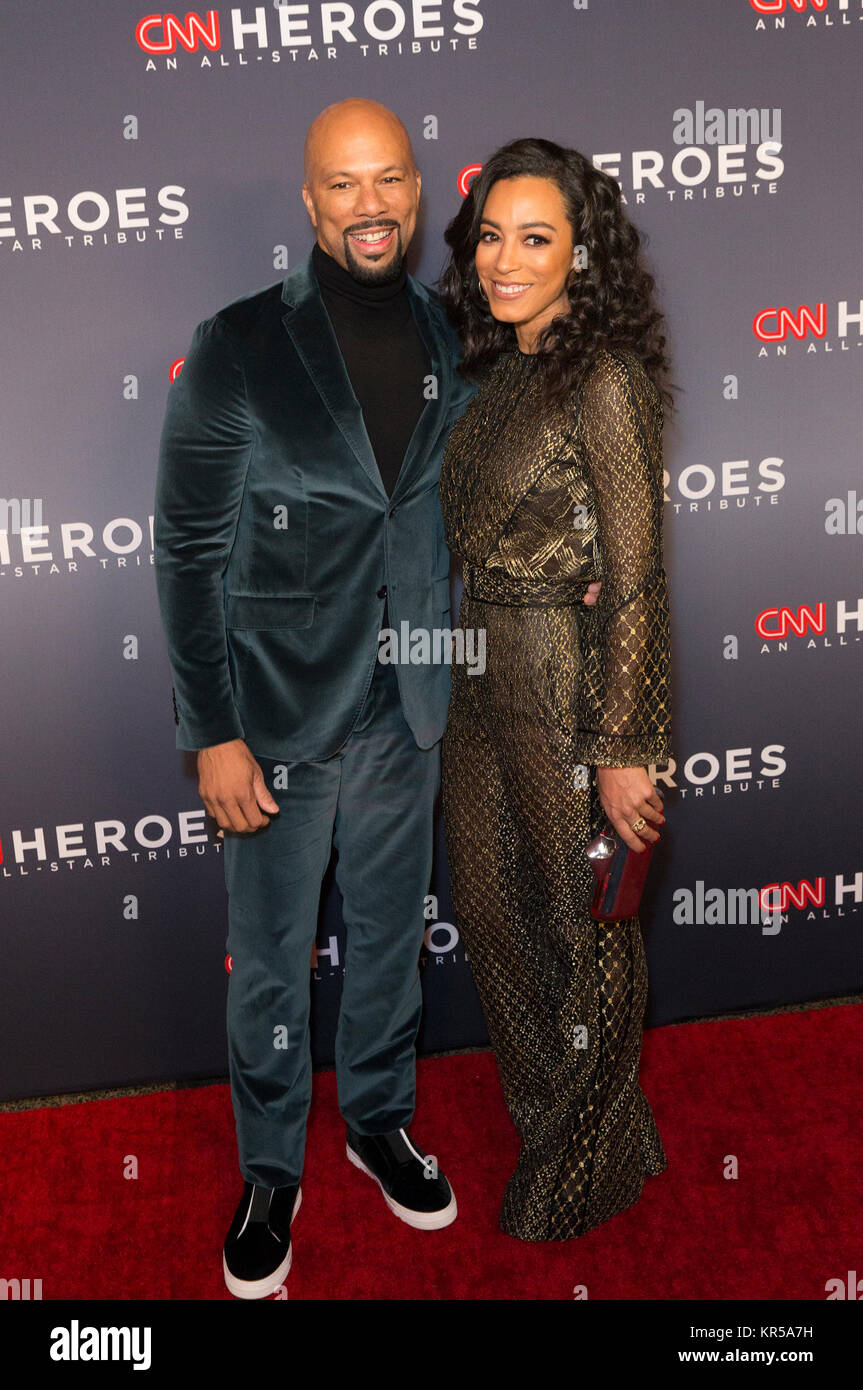 New York, United States. 17th Dec, 2017. Common and Angela Rye attend ...