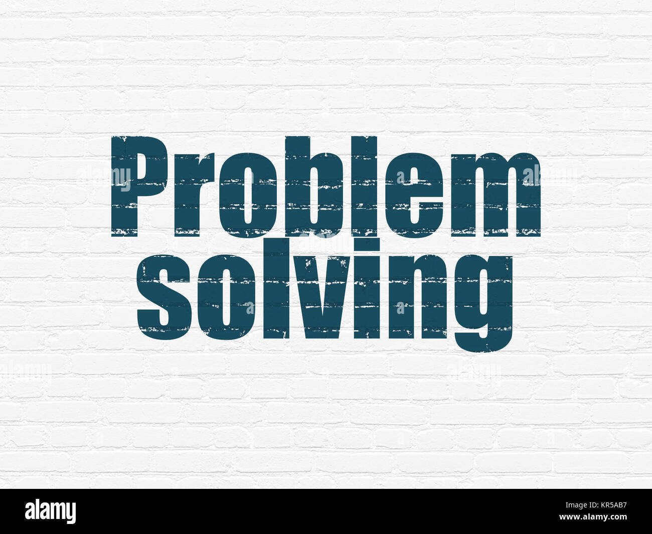 Business concept: Problem Solving on wall background Stock Photo - Alamy