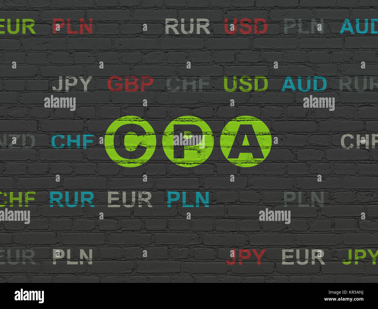 Business concept: CPA on wall background Stock Photo - Alamy