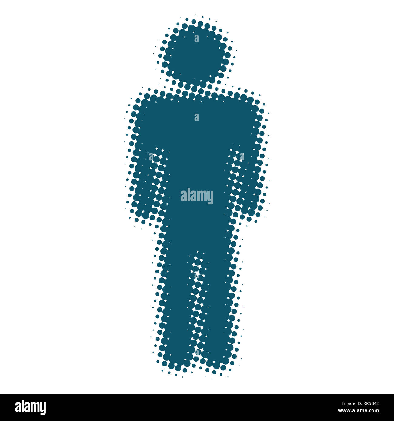 male icon blue blurred silhouette of a man Stock Photo - Alamy