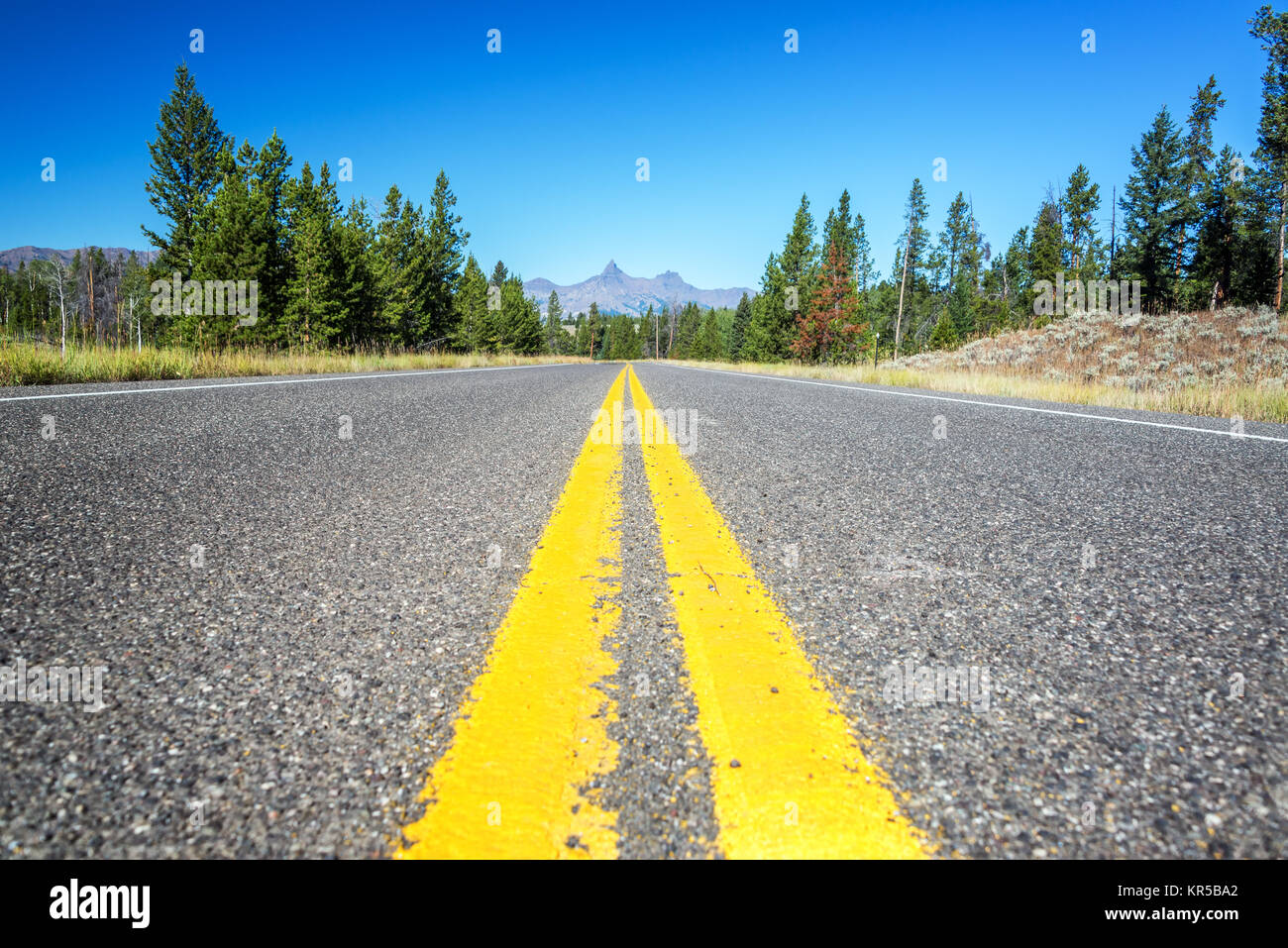 Highway to Yellowstone National Park Stock Photo - Alamy