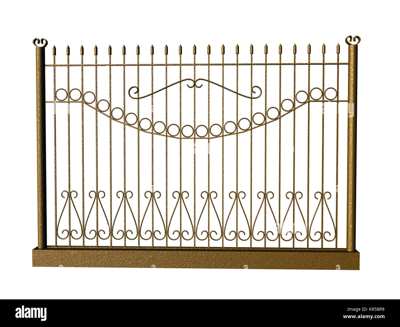 Low wrought iron fencing hi-res stock photography and images - Alamy