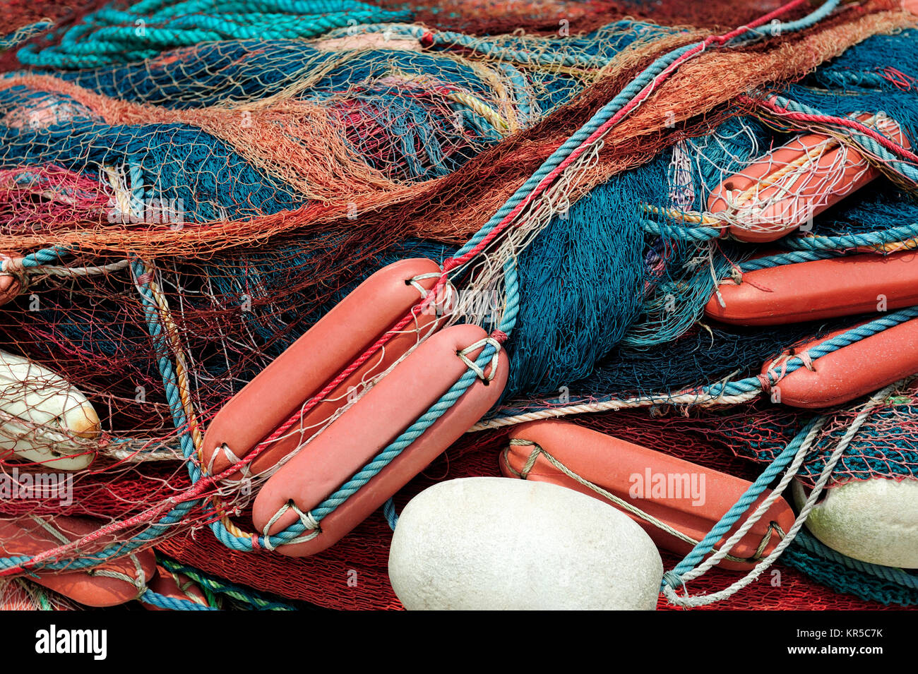 Abstract background with a fishing nets Stock Photo - Alamy