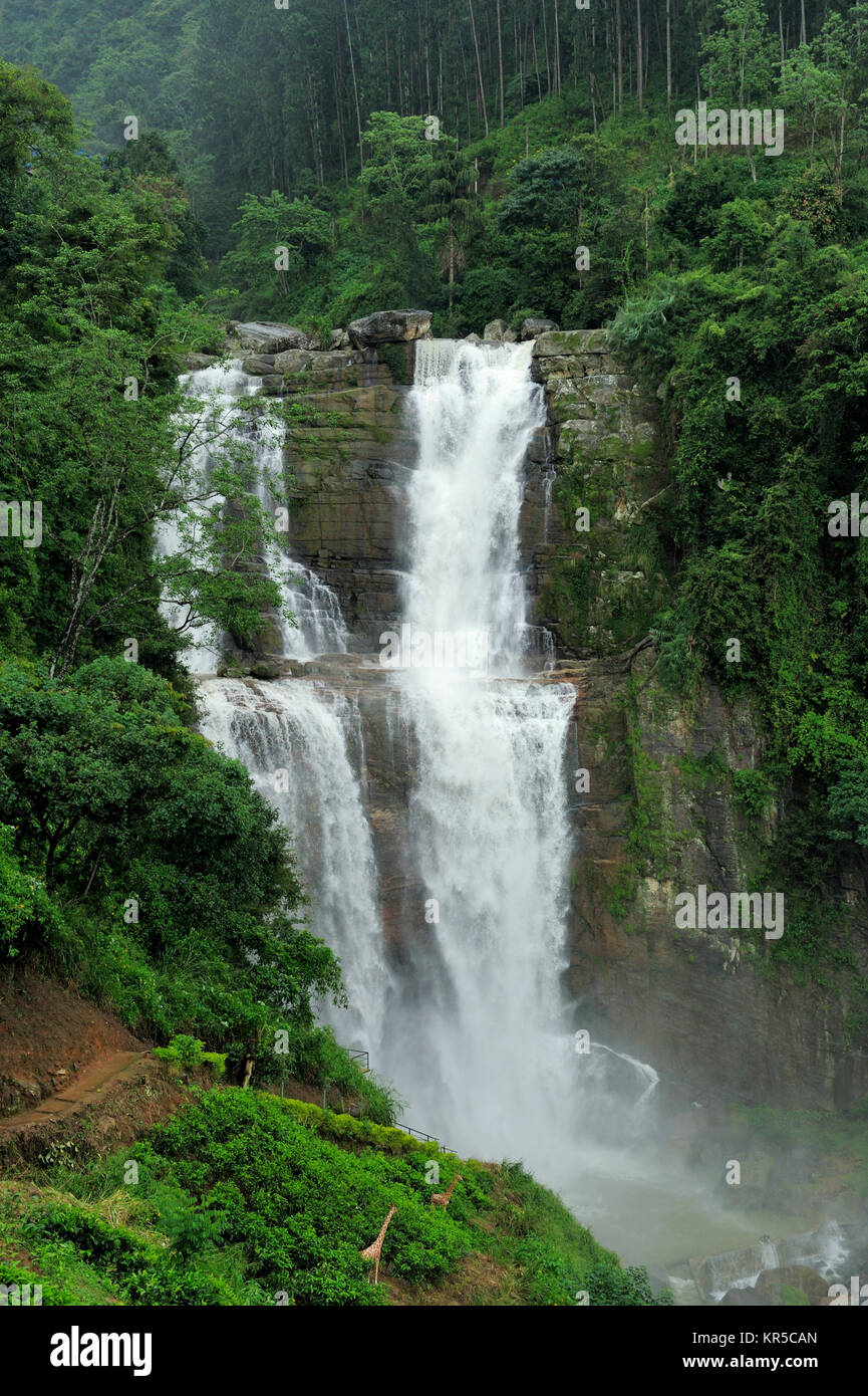 Ramboda falls in tropical mountain hi-res stock photography and images ...