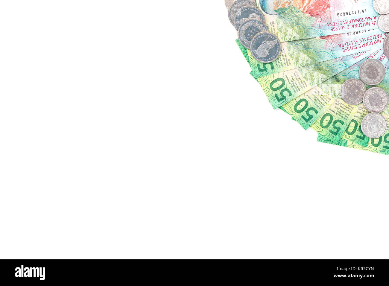 Swiss Franc money, new fifty banknotes. Text ready cover, background or ...