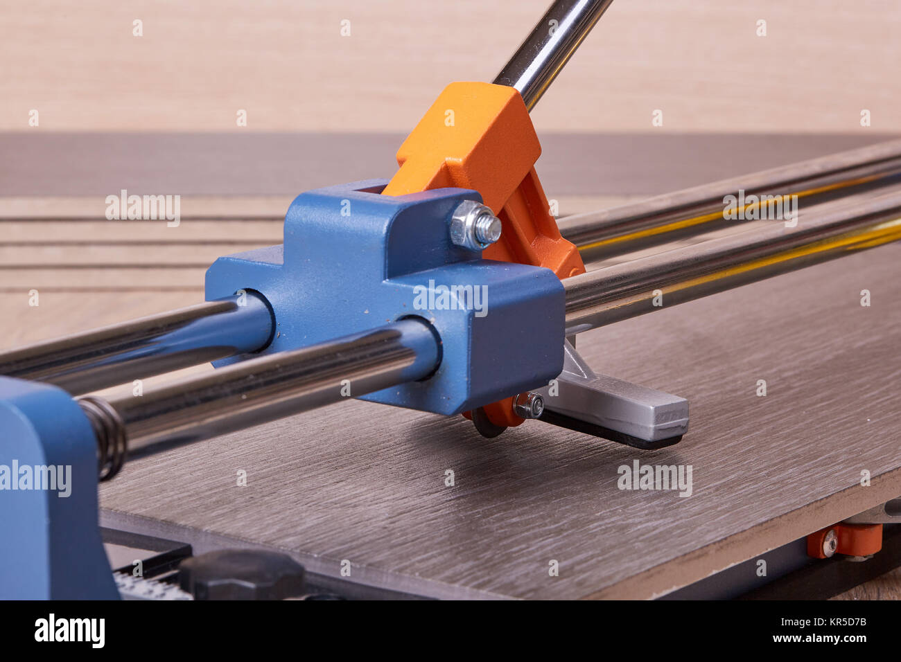 Manual cutter ceramic tile Stock Photo - Alamy